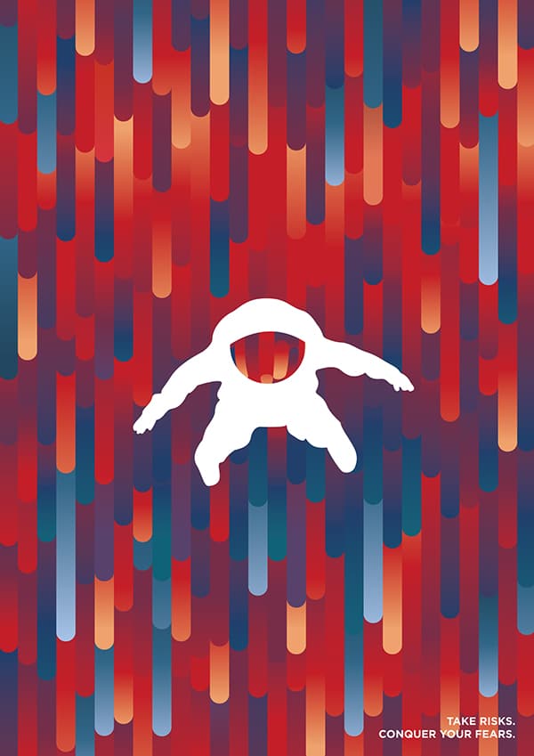 'Take Risks. Counquer your Fears.' by Tom Anders Watkins