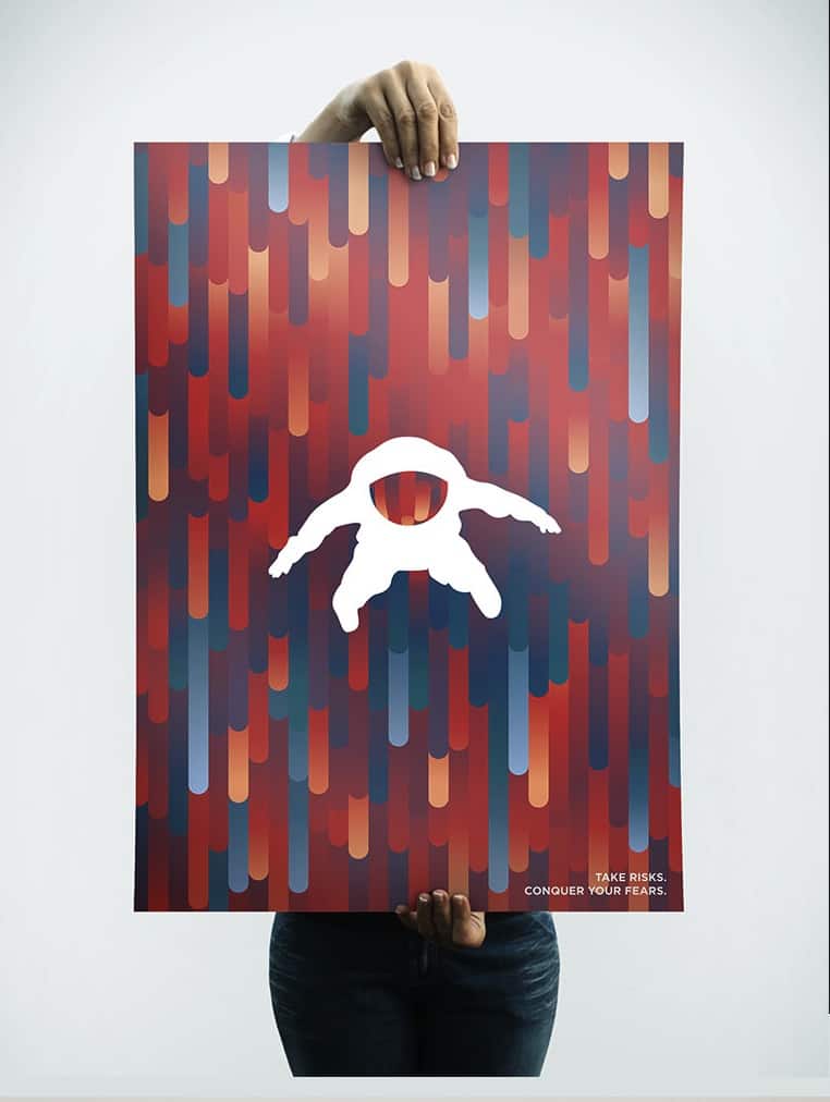 'Take Risks. Counquer your Fears.' by Tom Anders Watkins