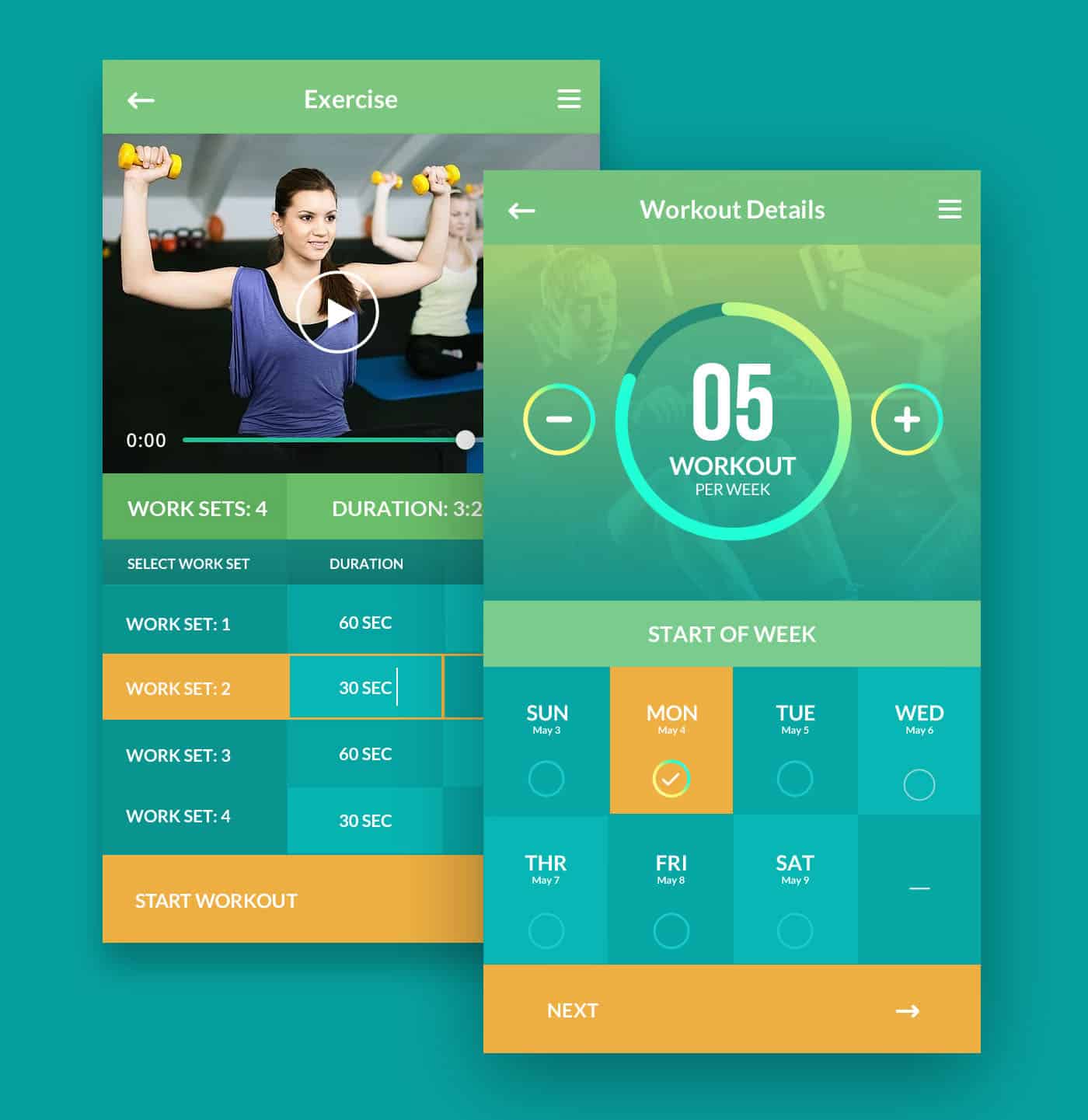 Adasse: Gym workout mobile app by Naresh Kumar | Design Ideas Adasse: Gym workout mobile app by Naresh Kumar | Design Ideas