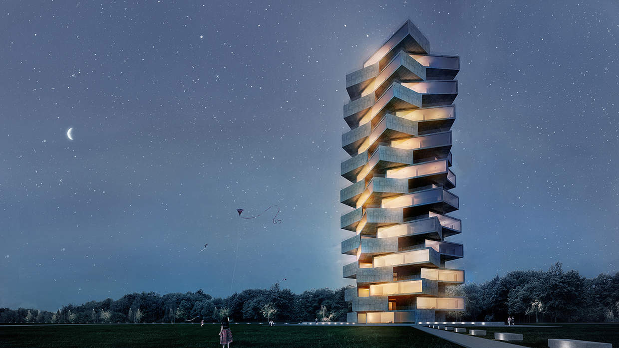 Array Tower by Mateusz Klepadło | Design Ideas