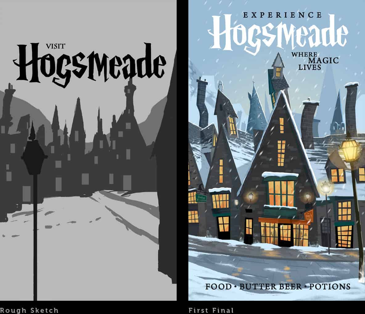 Hogsmeade Travel Poster by Nicolas Rix | Design Ideas