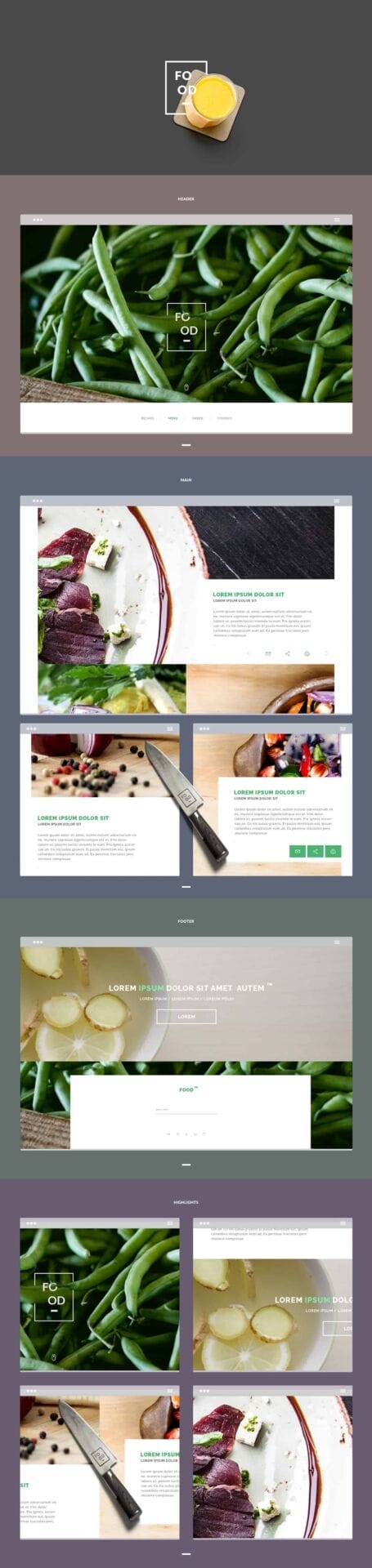 Food Website UI Concept by Hashim Choudhry | Design Ideas