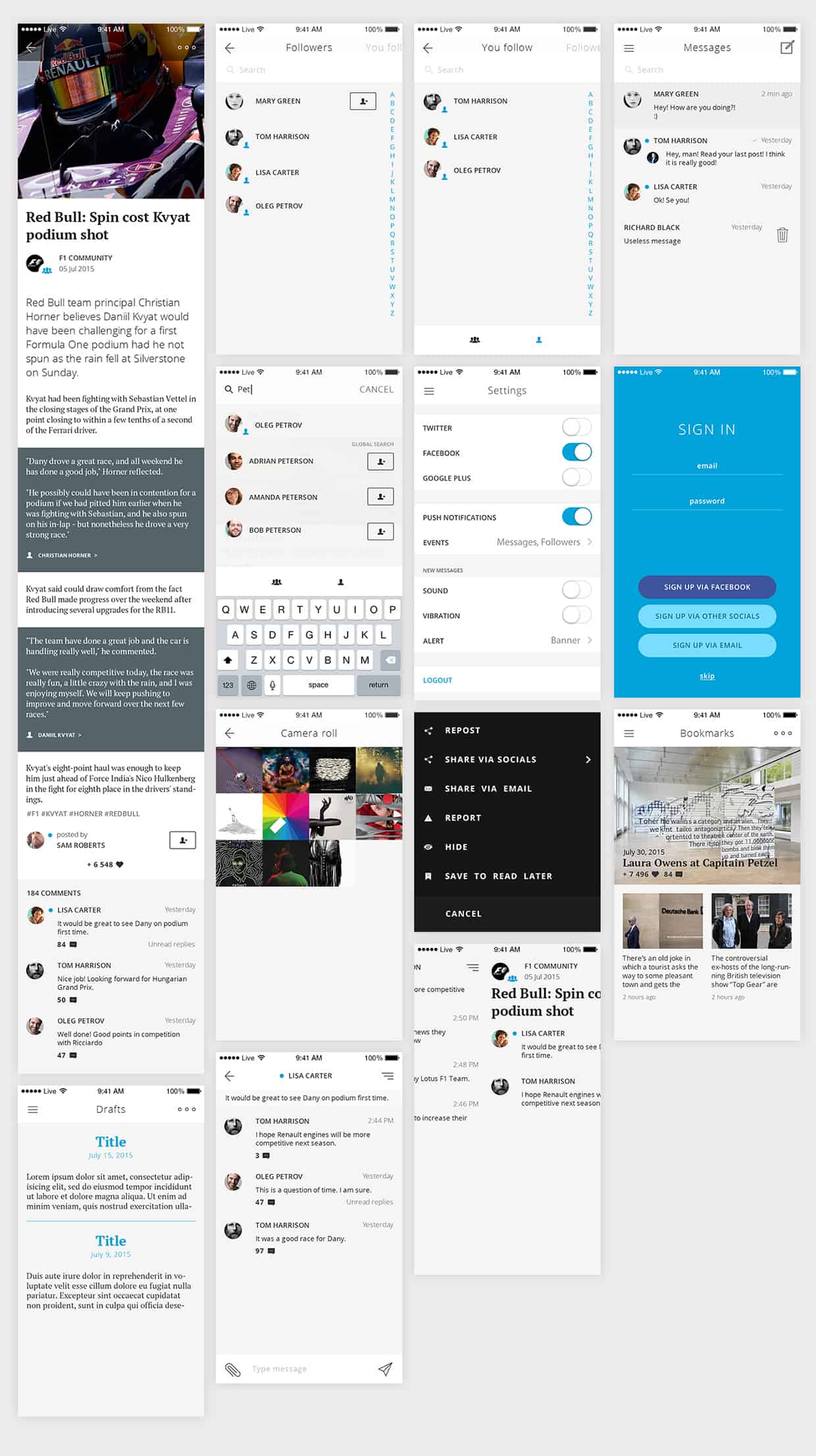 Livejournal Redesign by Alexander Livanov | Design Ideas