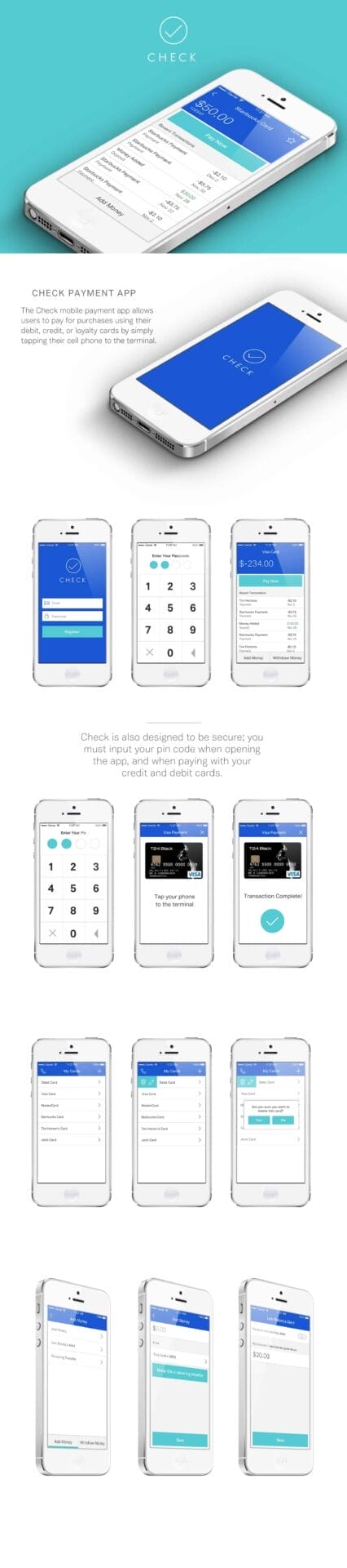 Check Payment App by Cassandra Cappello | Design Ideas