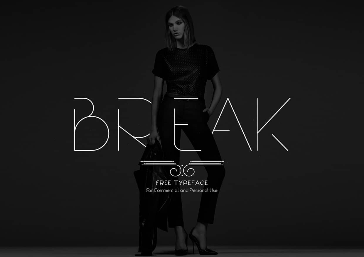 Break | Free Font by Rajesh Rajput | Design Ideas