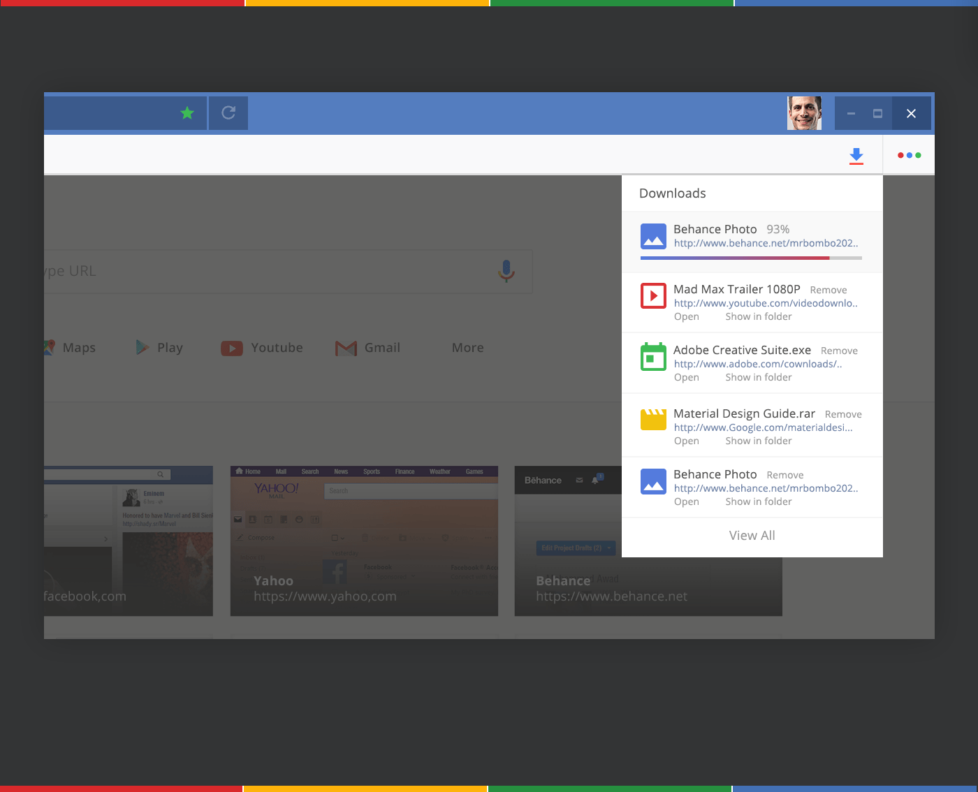Google Chrome Redesign by Mohammed Awad | Design Ideas