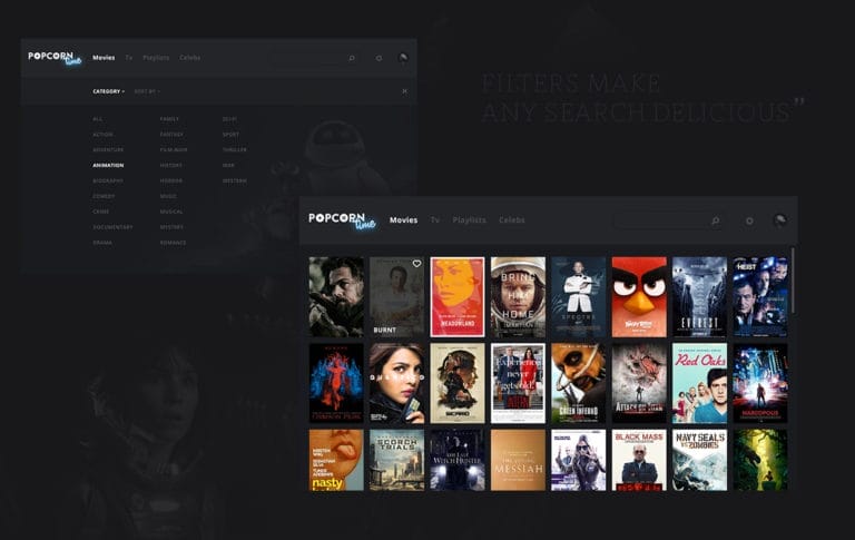 PopCorn Time Redesign by Gabriel Mendes | Design Ideas