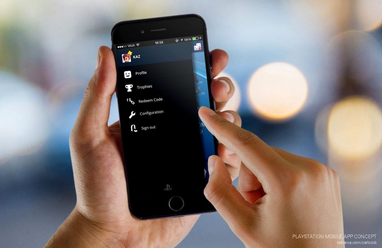 PlayStation App Concept by Carlos Collazos | Design Ideas