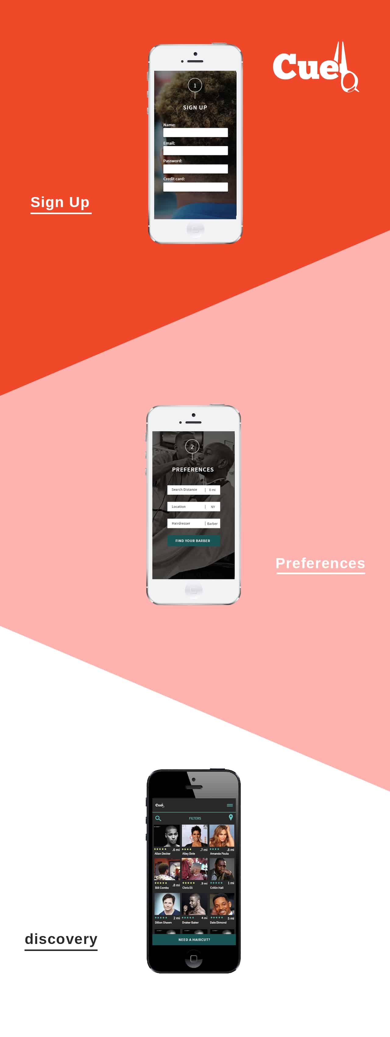 CUE UI Mockup by Lenn Hypolite | Design Ideas