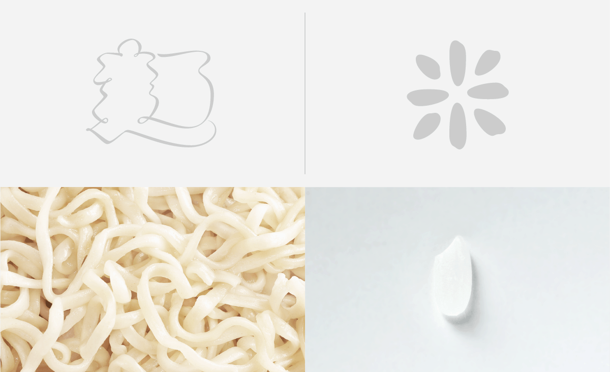 Noodle & Rice Lettering by Tien-Min Liao | Design Ideas