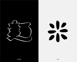 Noodle & Rice Lettering by Tien-Min Liao | Design Ideas