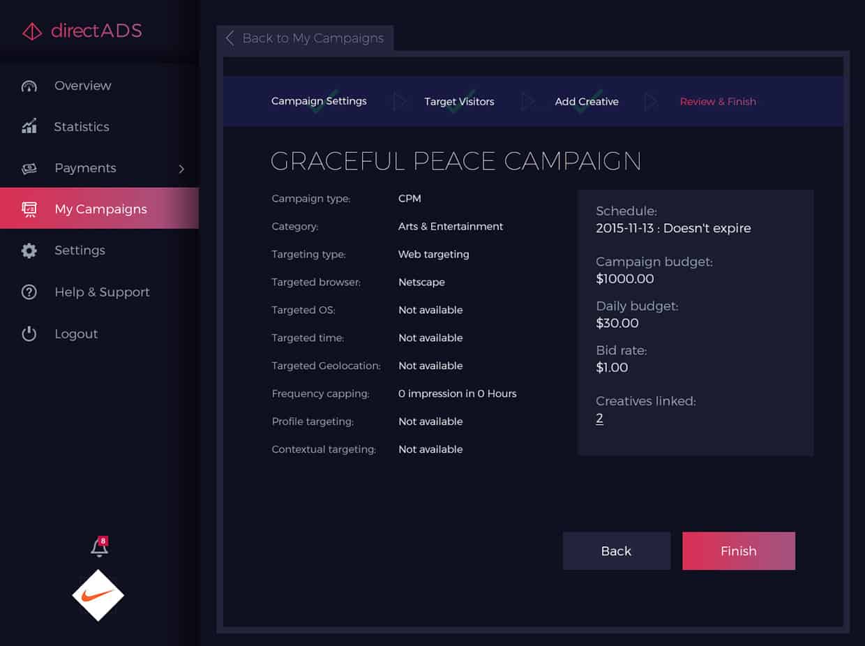 DirectAds Website by Stan Blessedlive | Design Ideas