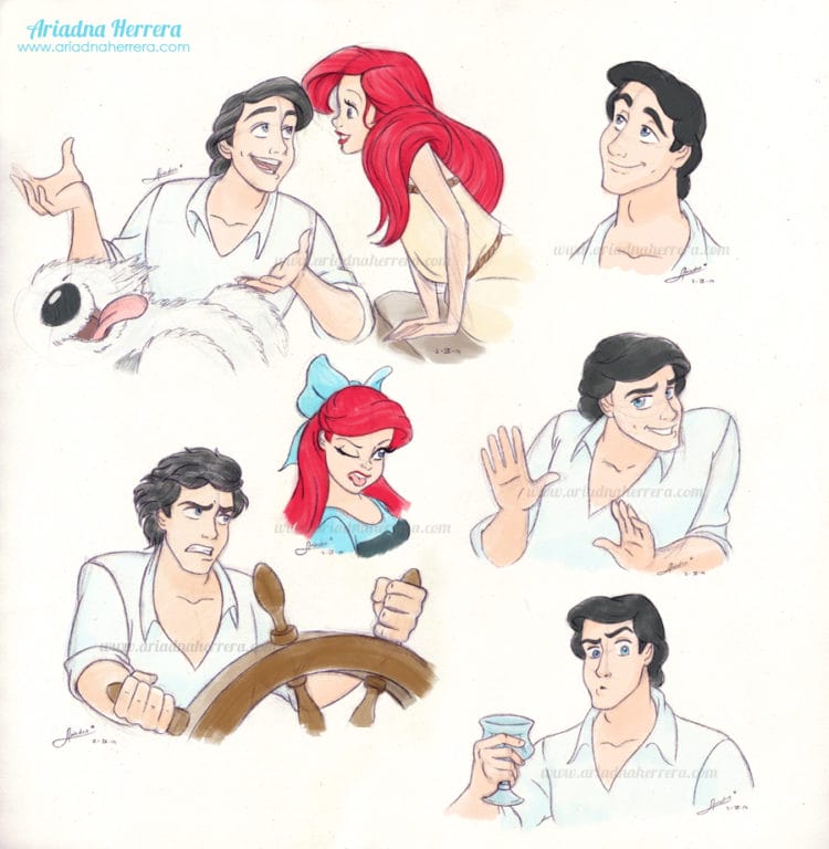 Disney Character Expressions by Ariadna Herrera | Design Ideas