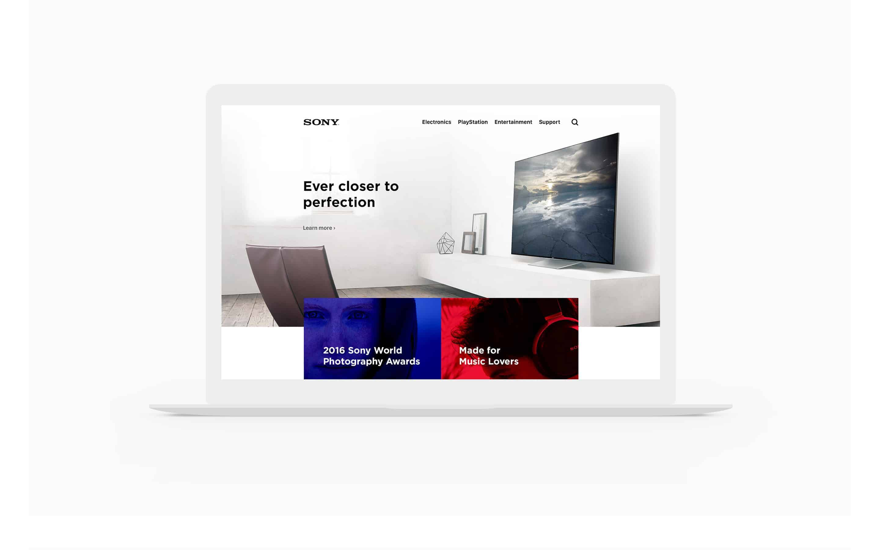 Sony Website Redesign Concept by Semih Yilmaz | Design Ideas