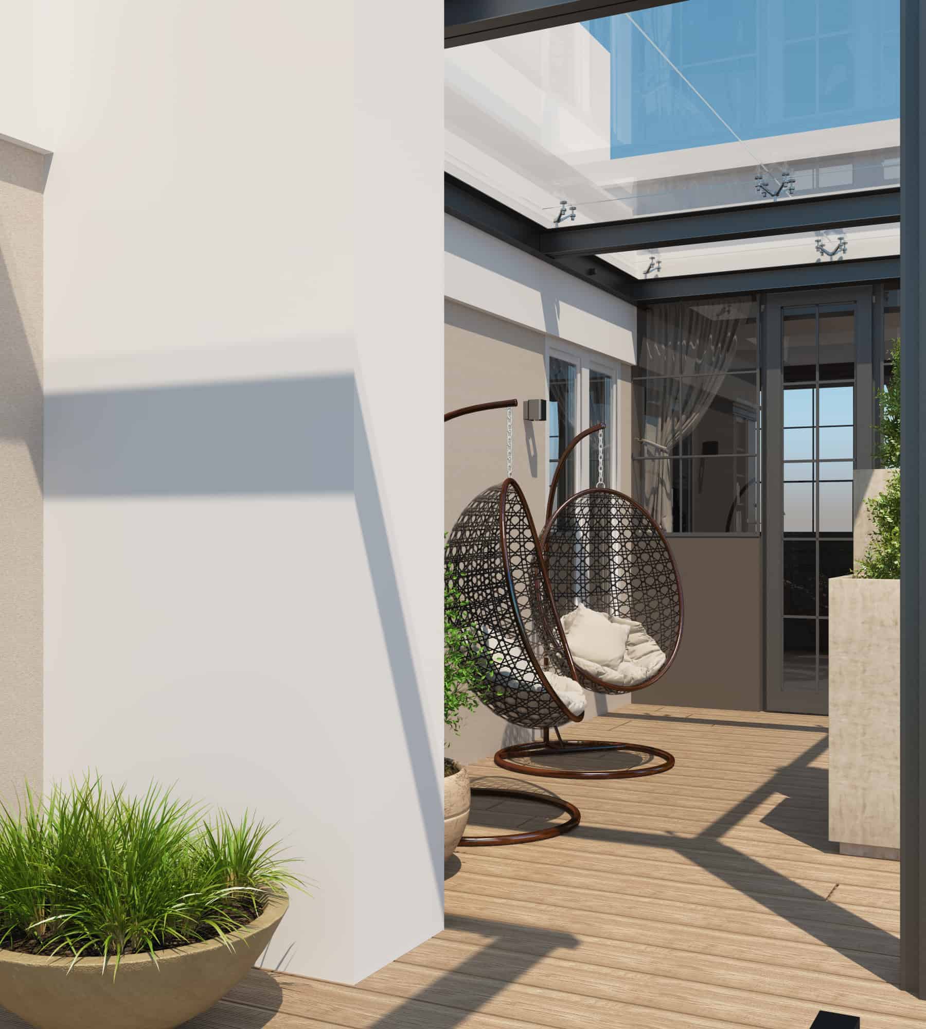 The Office That Opens onto the Terrace | Design Ideas
