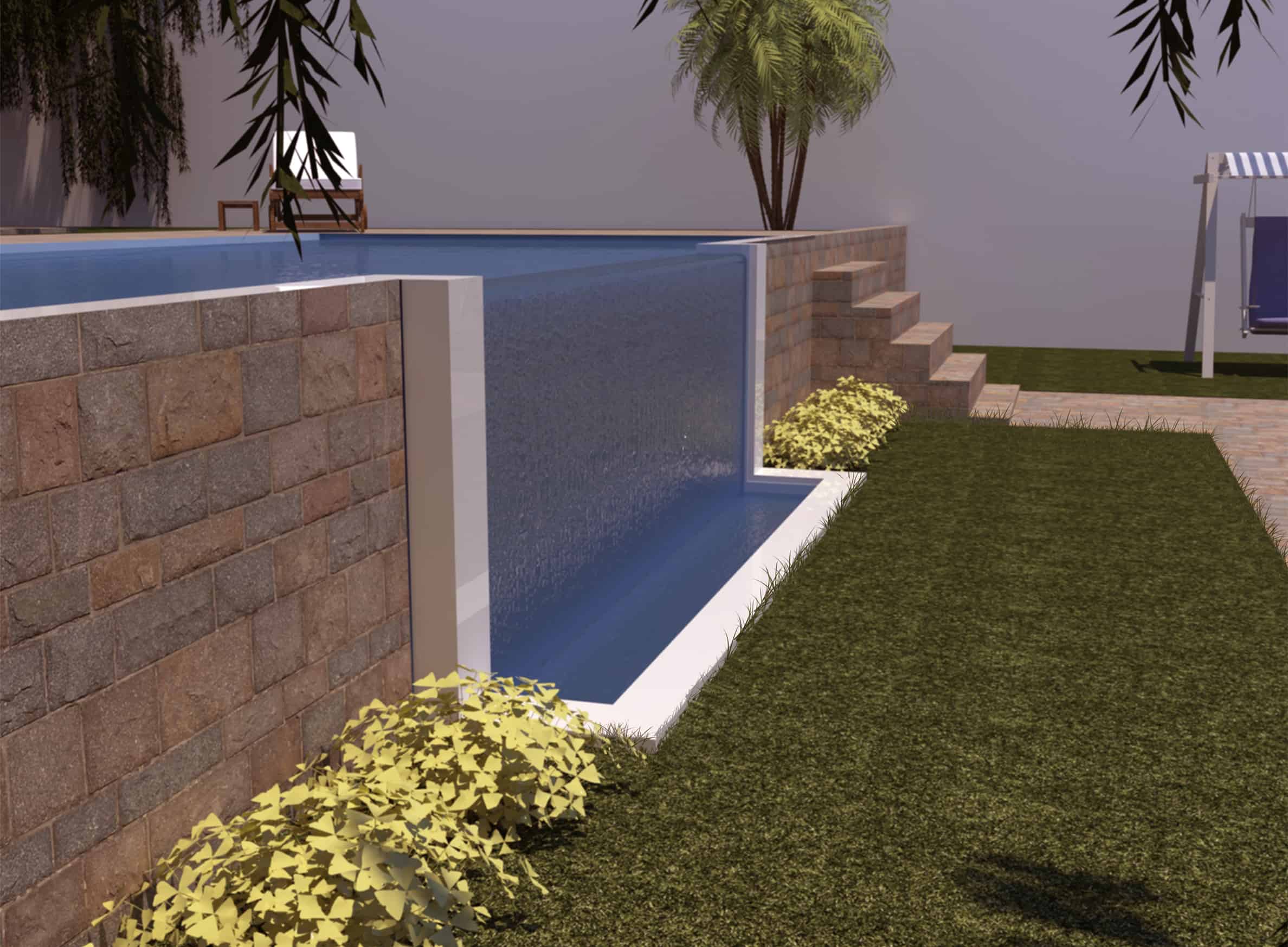 Pool with waterfall | Design Ideas