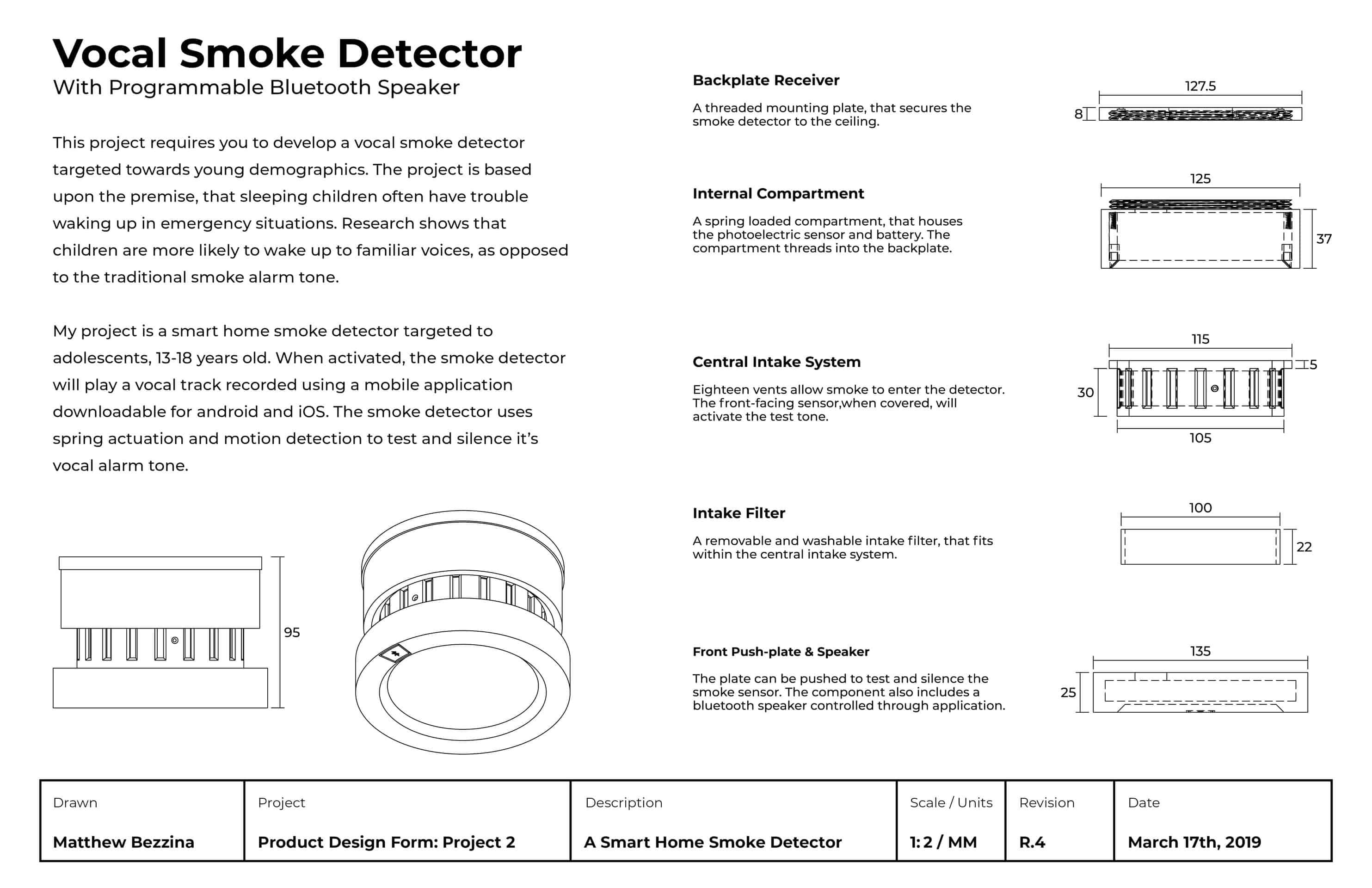Vocal Smoke Detector Product Concept | Design Ideas