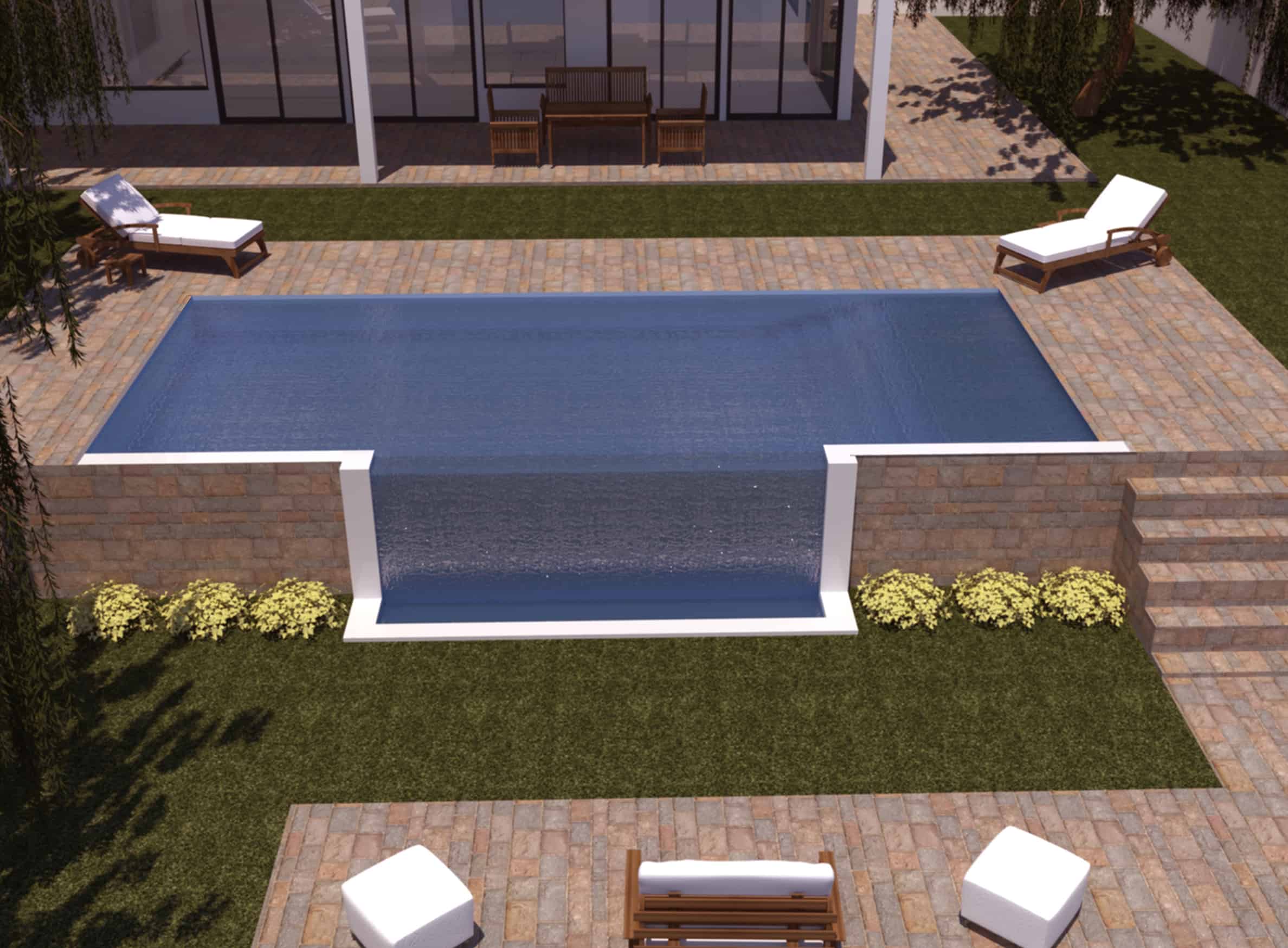 Pool with waterfall | Design Ideas