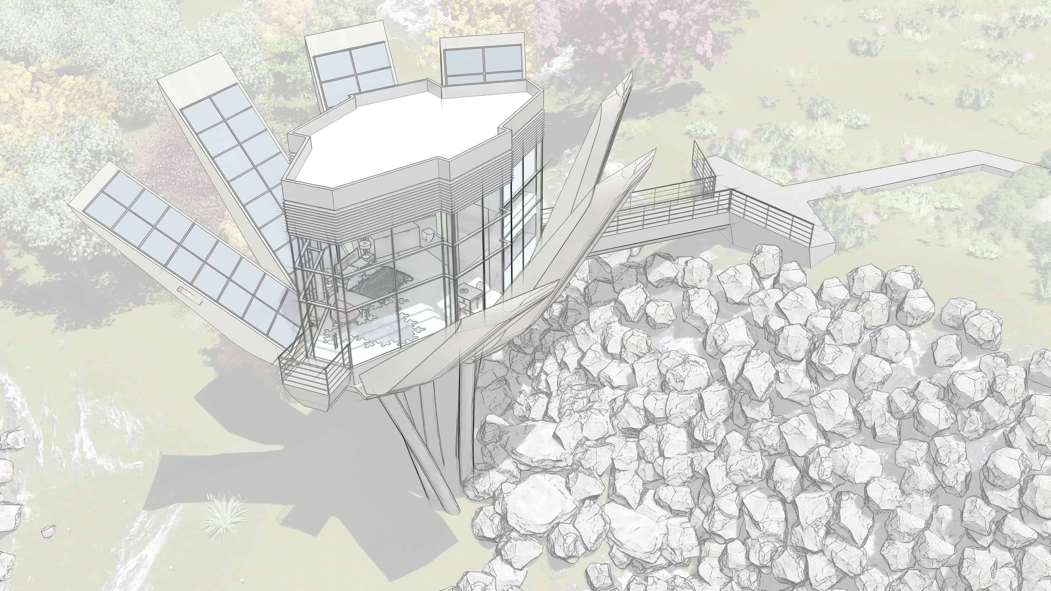 Futuristic Sustainable Mountain Pod | Design Ideas