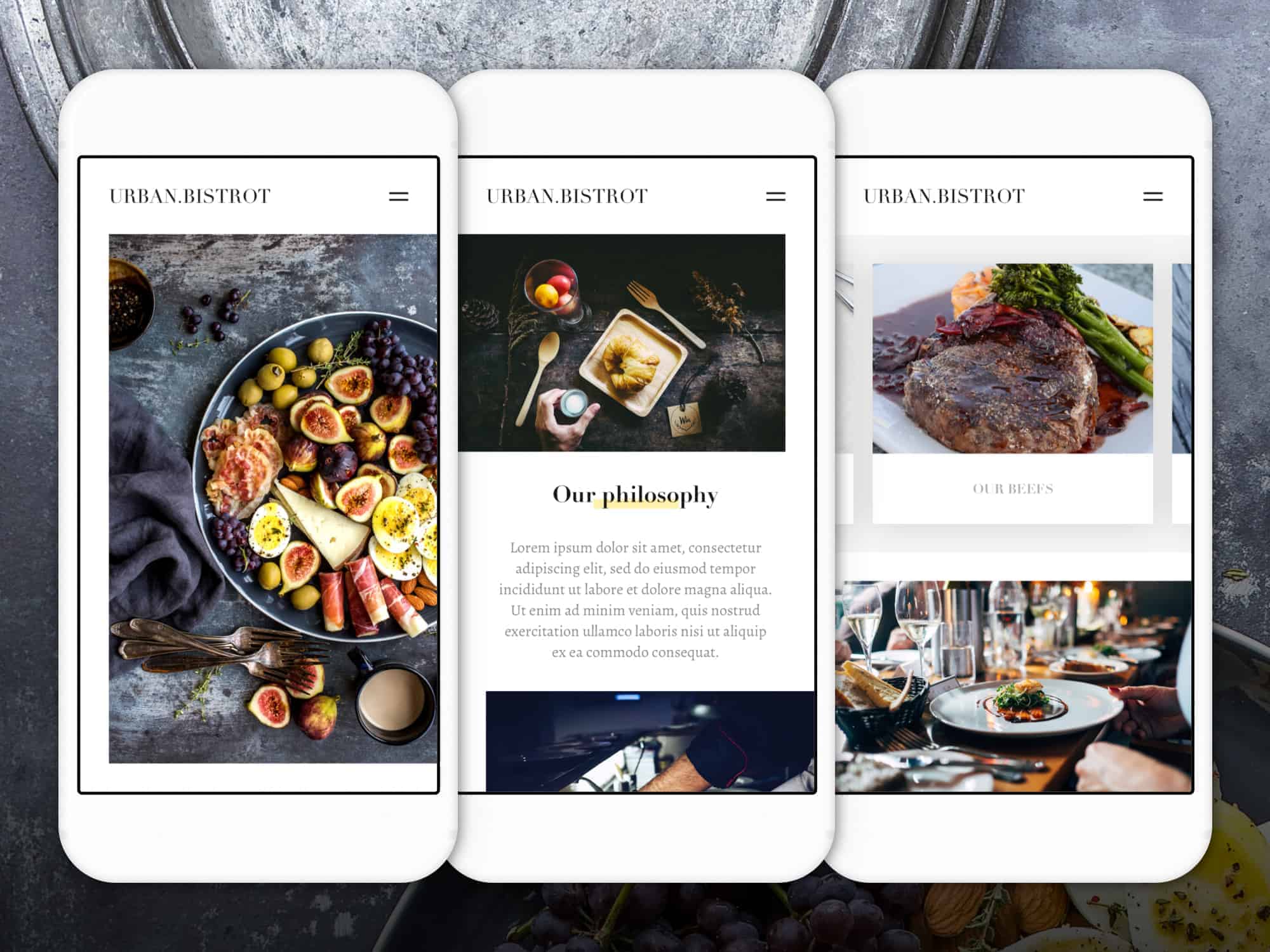 Urban.Bistrot Website | Design Ideas
