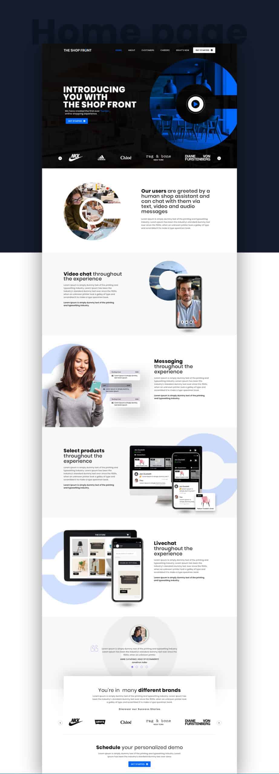 Online Shopping Website design | Design Ideas