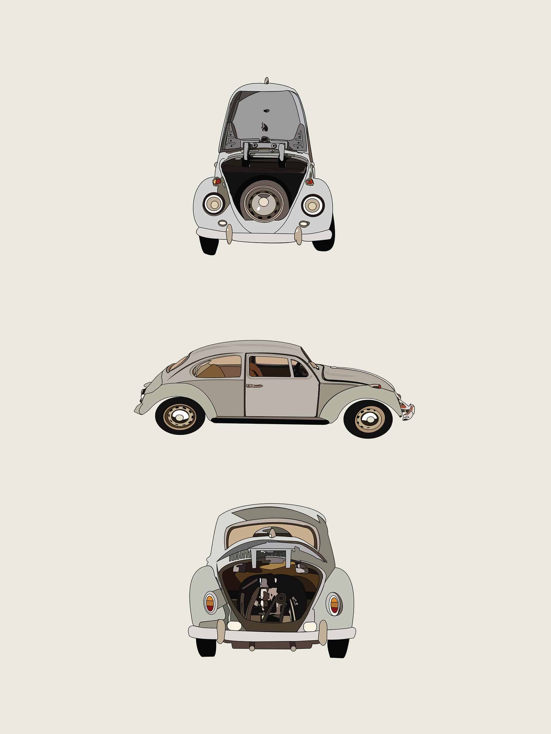 Punch Bug Technical Illustration | Design Ideas