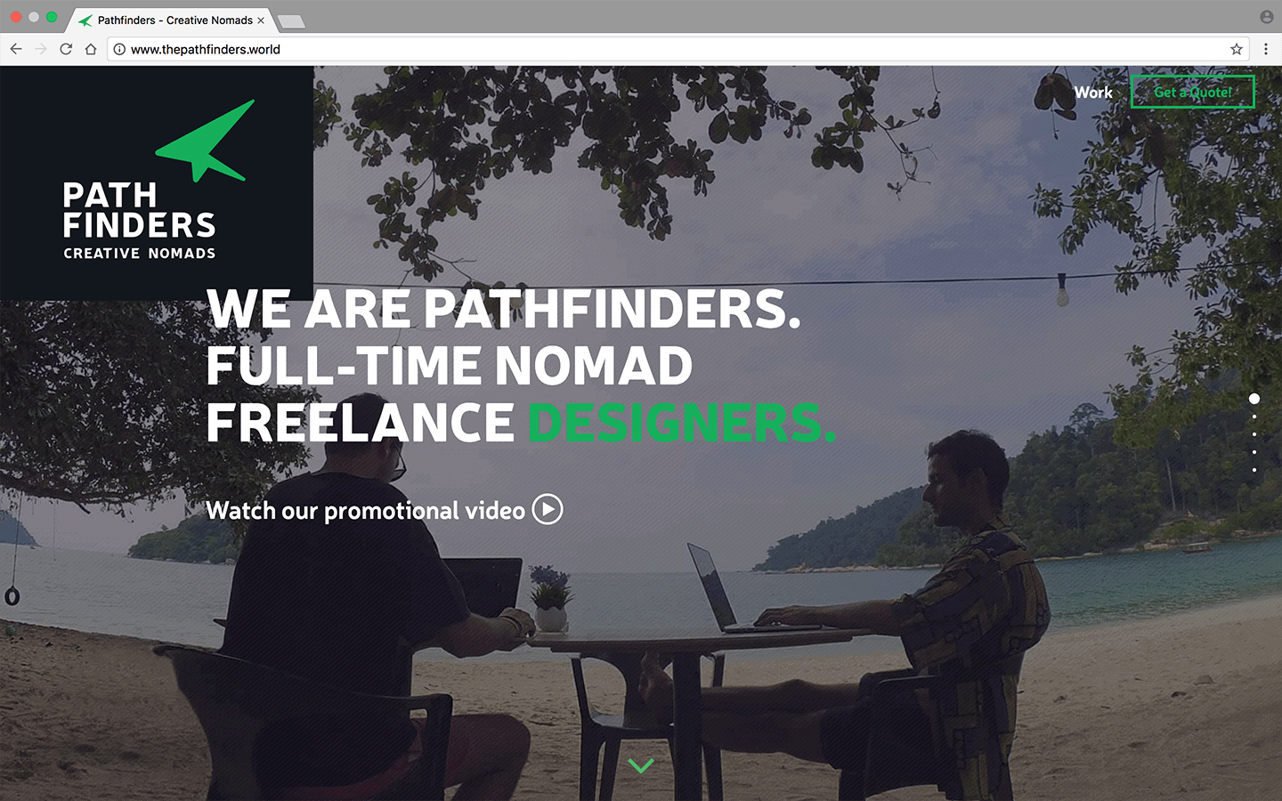 Pathfinders - Creative Nomads Website | Design Ideas