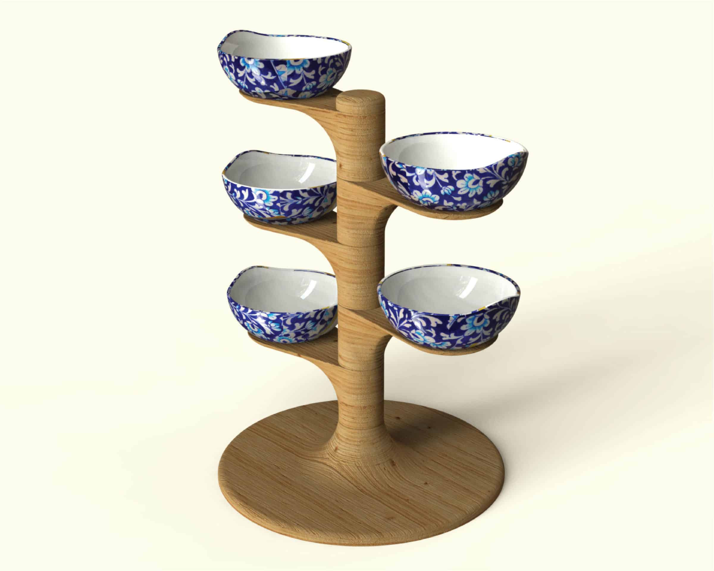 Bahi - An assembly of stackable nut bowls | Design Ideas
