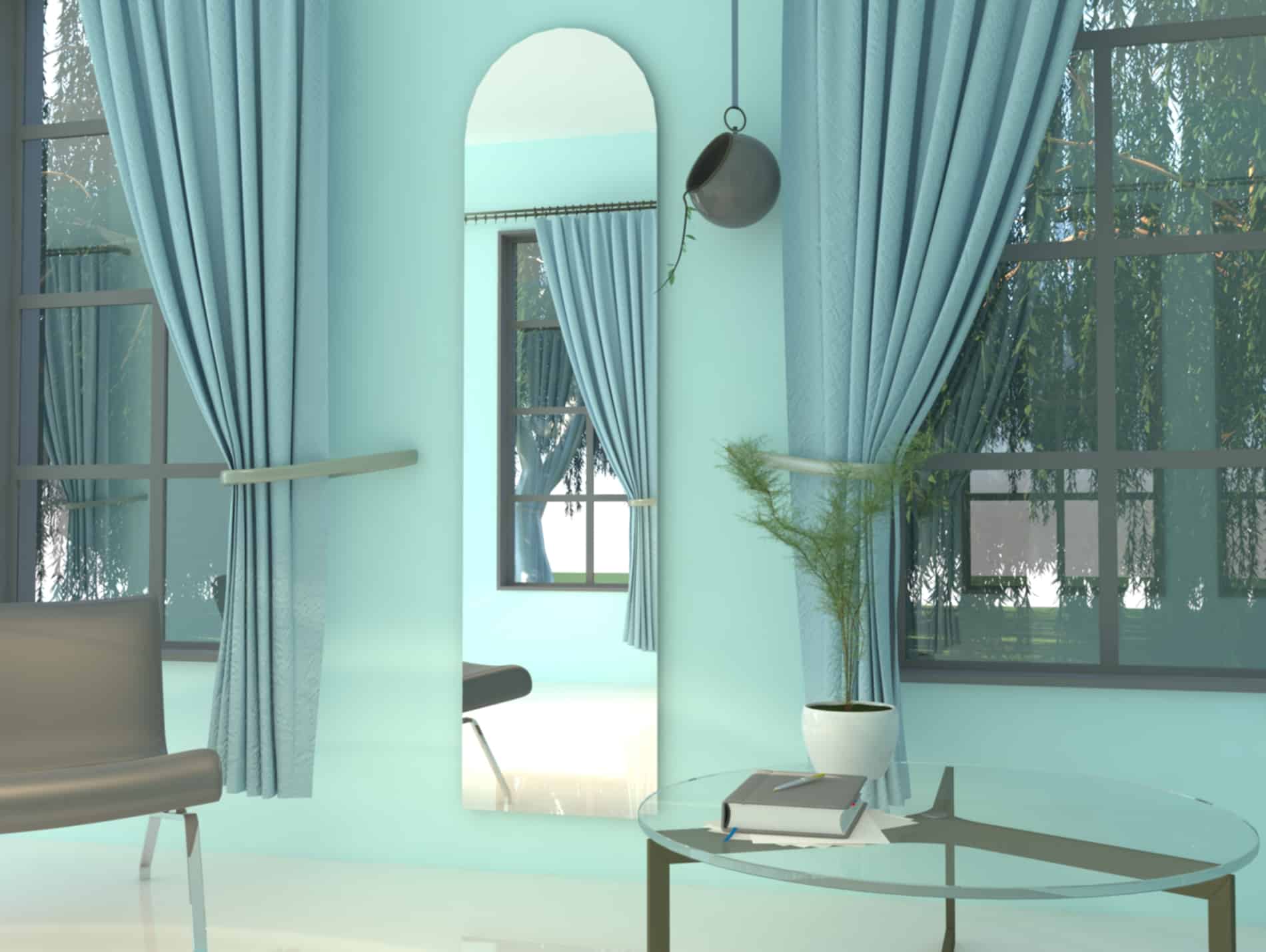 Blue Light interior space | Design Ideas