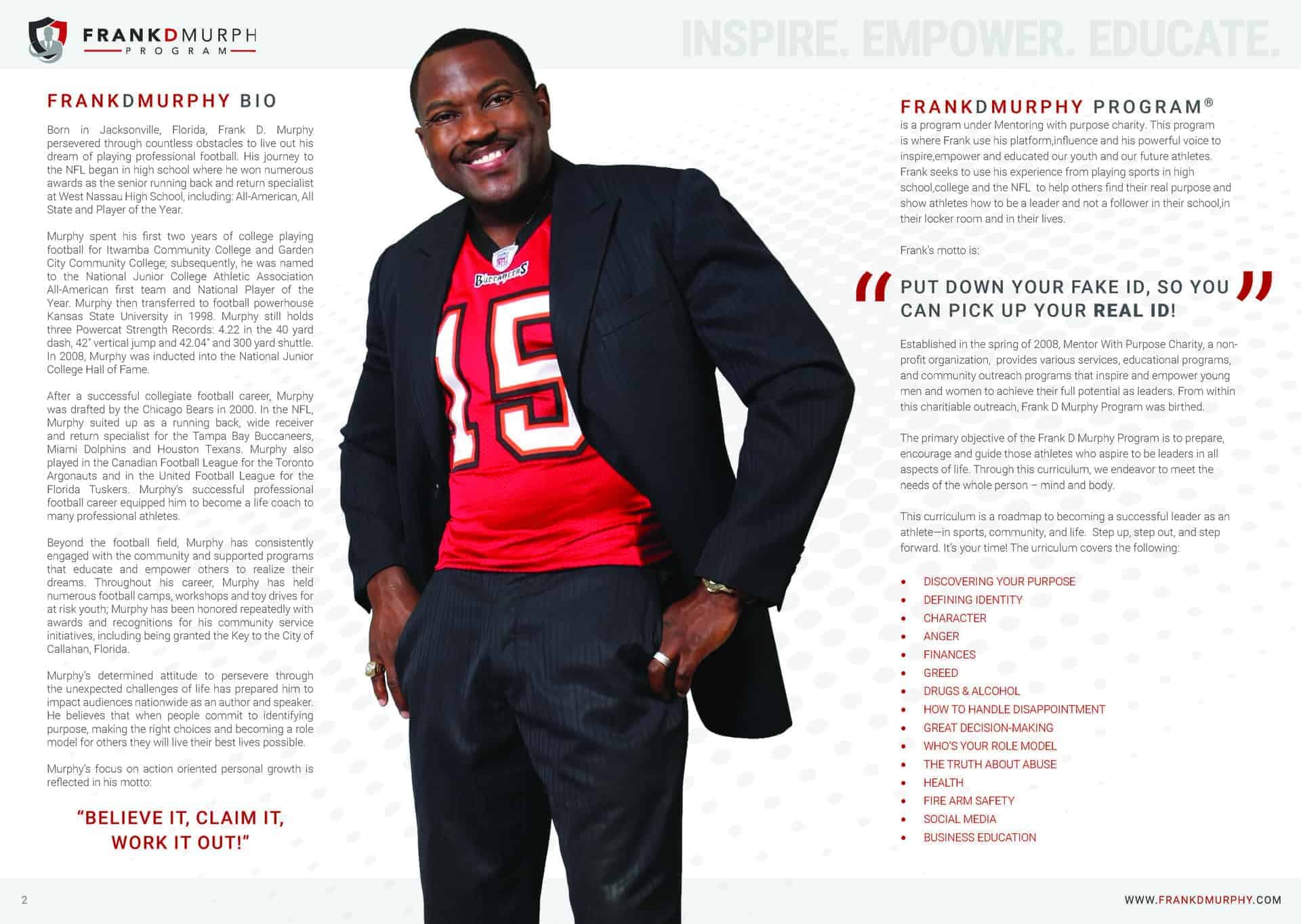 Frank D Murphy Program - Official Website/Rebrand | Design Ideas