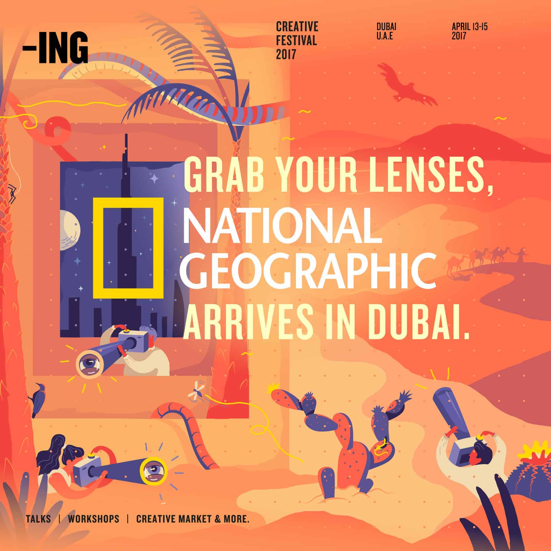 Graphics for ING Creatives Festival | Design Ideas