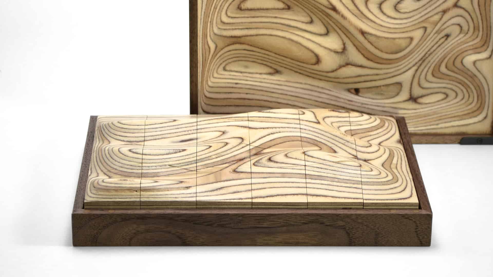Strata | A sculptural wooden surface puzzle | Design Ideas