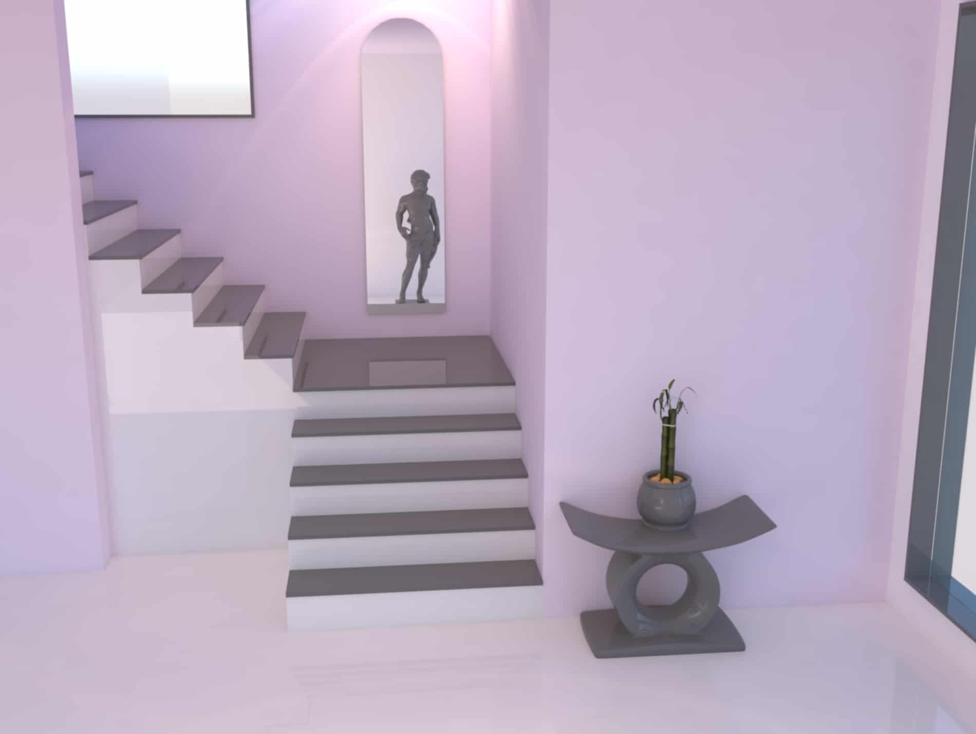 Violet interior space | Design Ideas