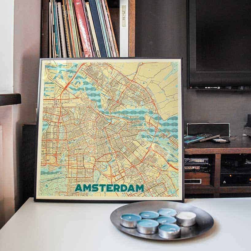 Retro City Map Posters | Design Ideas