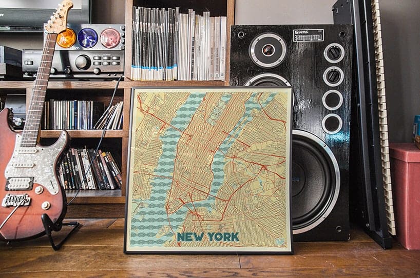 Retro City Map Posters | Design Ideas