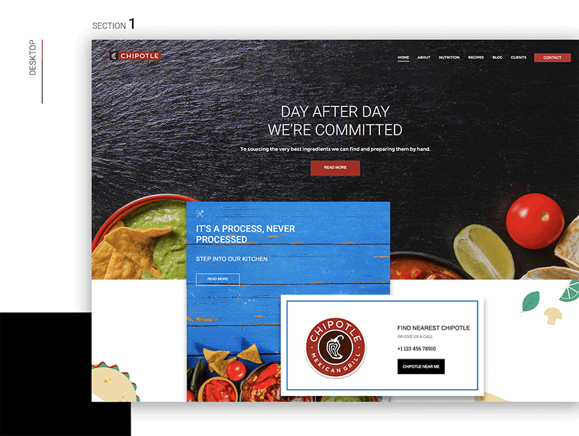 Chipotle Website Concept | Design Ideas