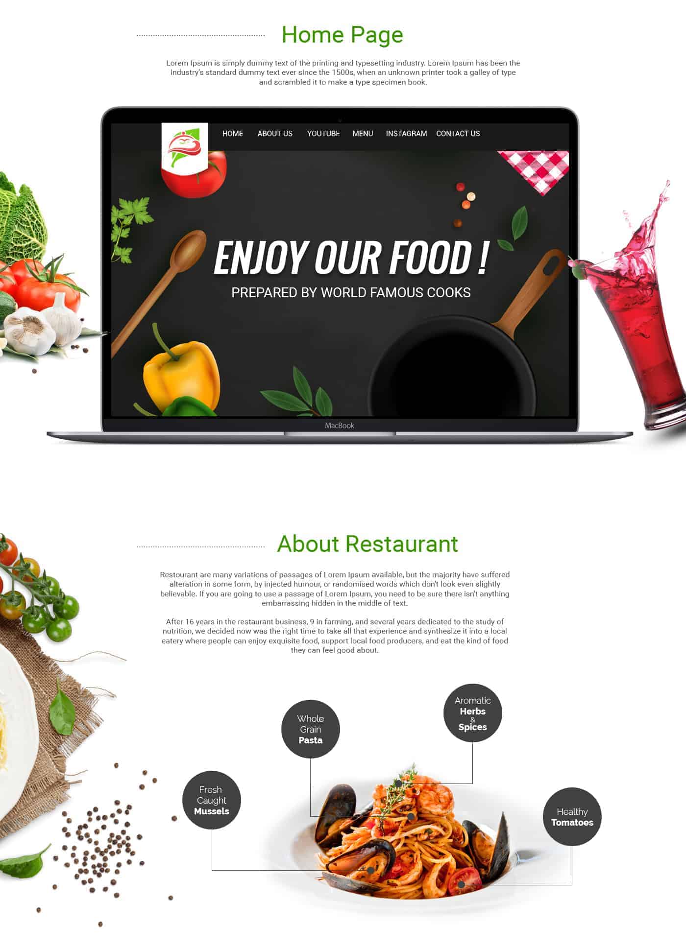 Cooking Channel Website Template | Design Ideas