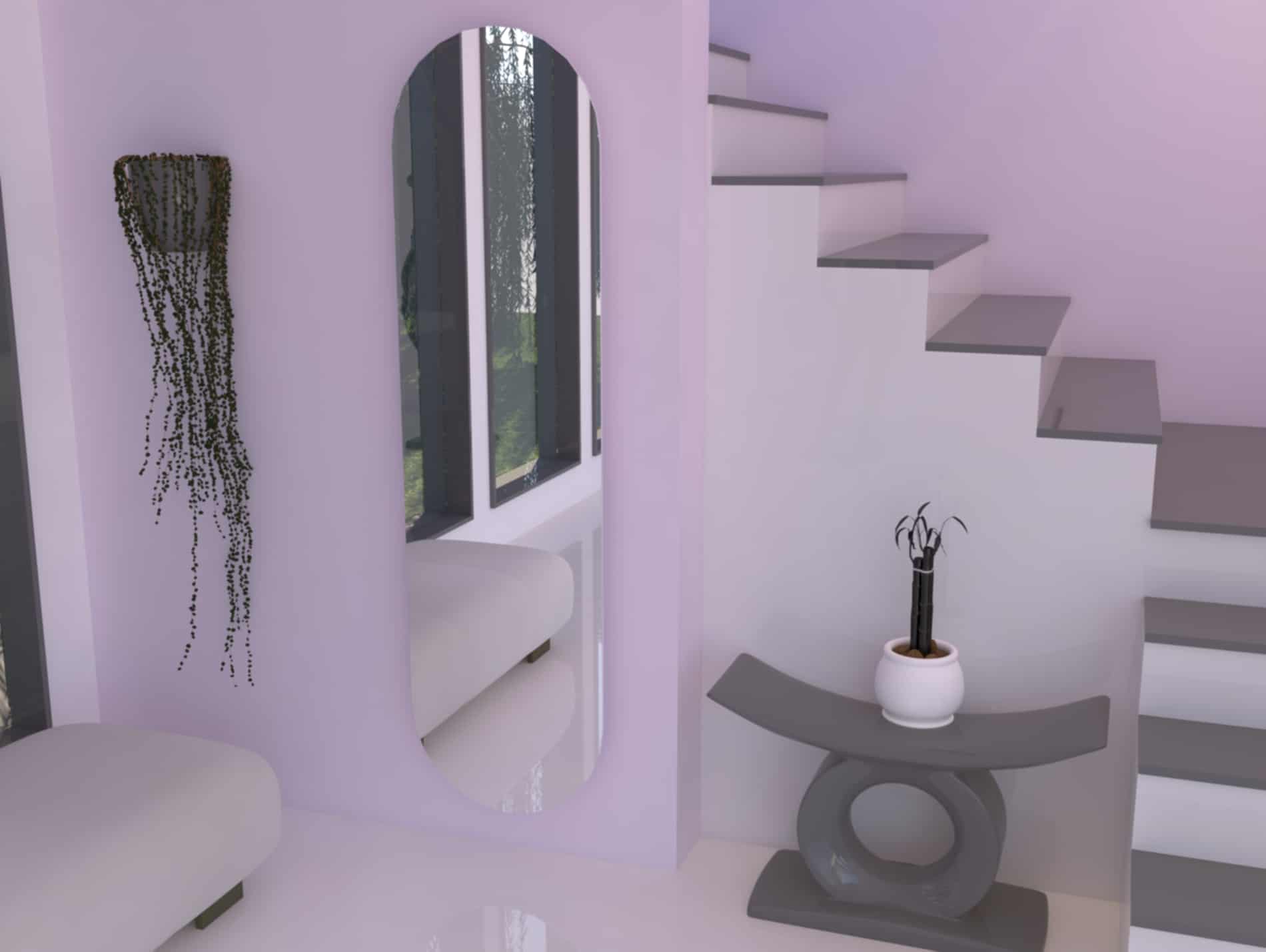 Violet interior space | Design Ideas