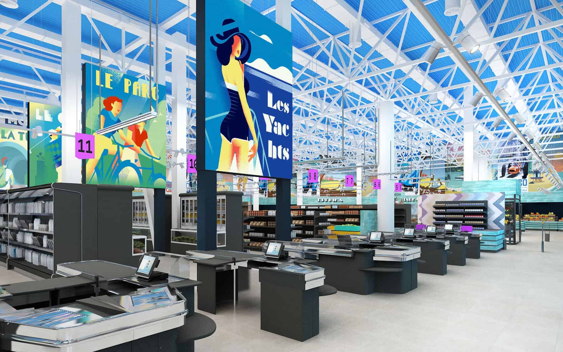 Posters "SUMMERTIME", Silpo Grocery Store | Design Ideas