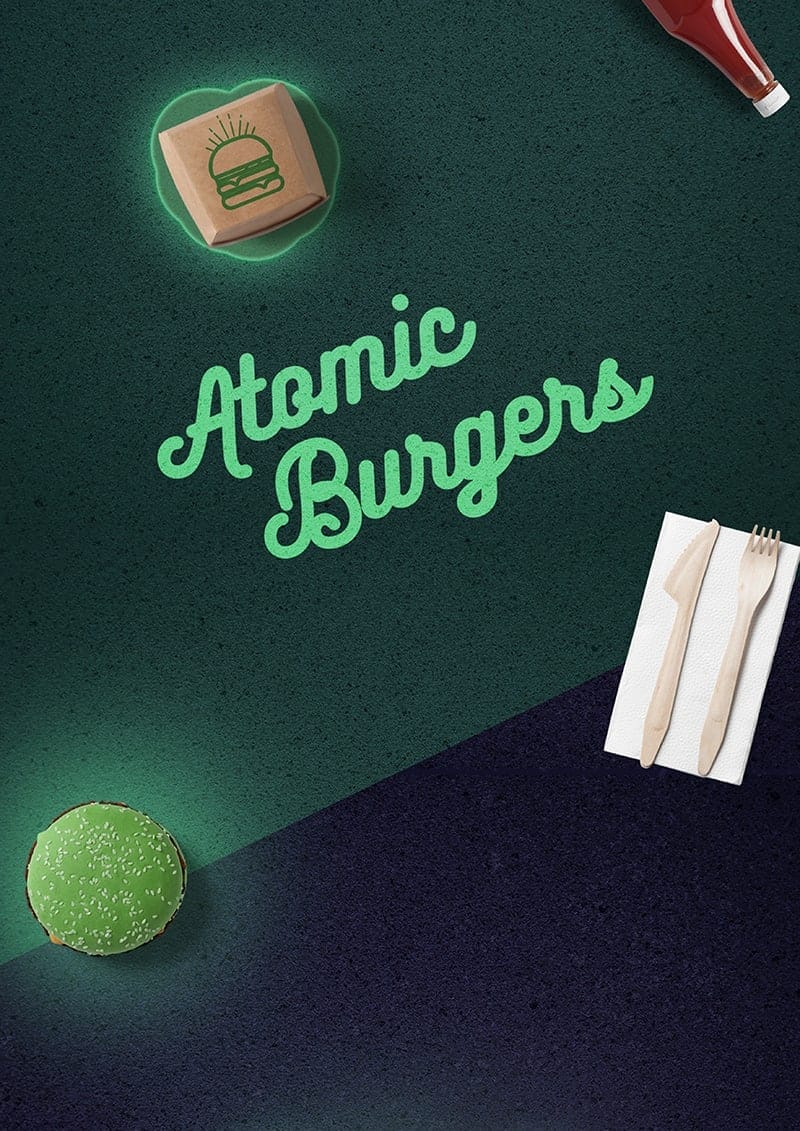 Atomic Burgers Branding | Design Ideas