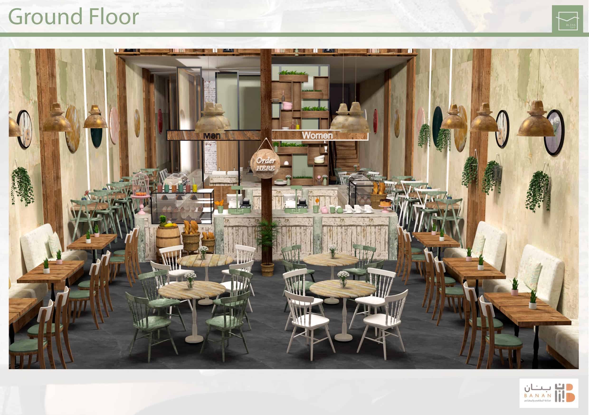 Interior Design , Rustic Cafe . | Design Ideas