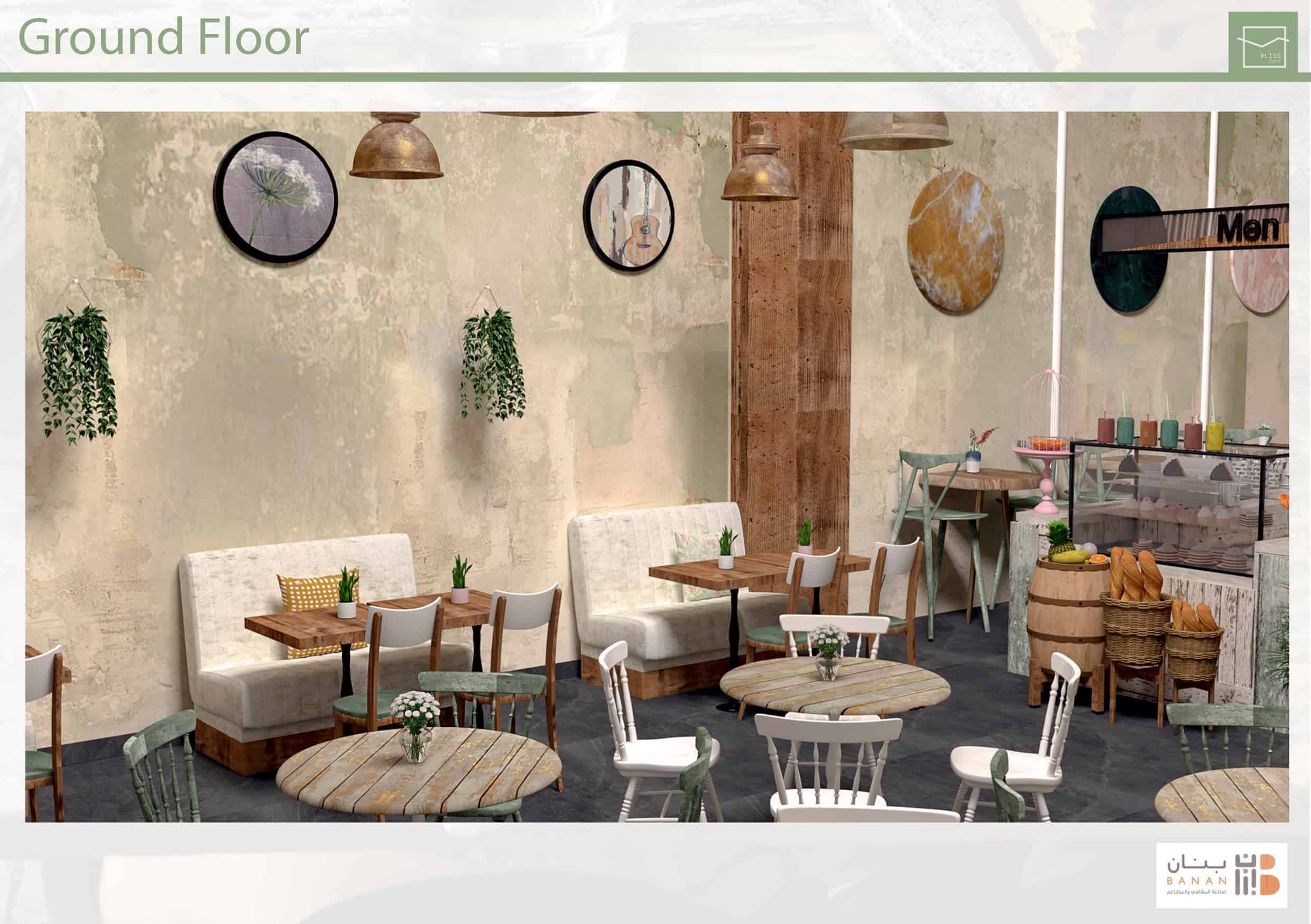 Interior Design , Rustic Cafe . | Design Ideas