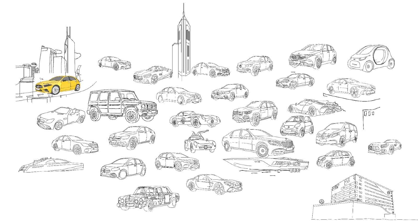 Mercedes-Benz Mural | Design Ideas