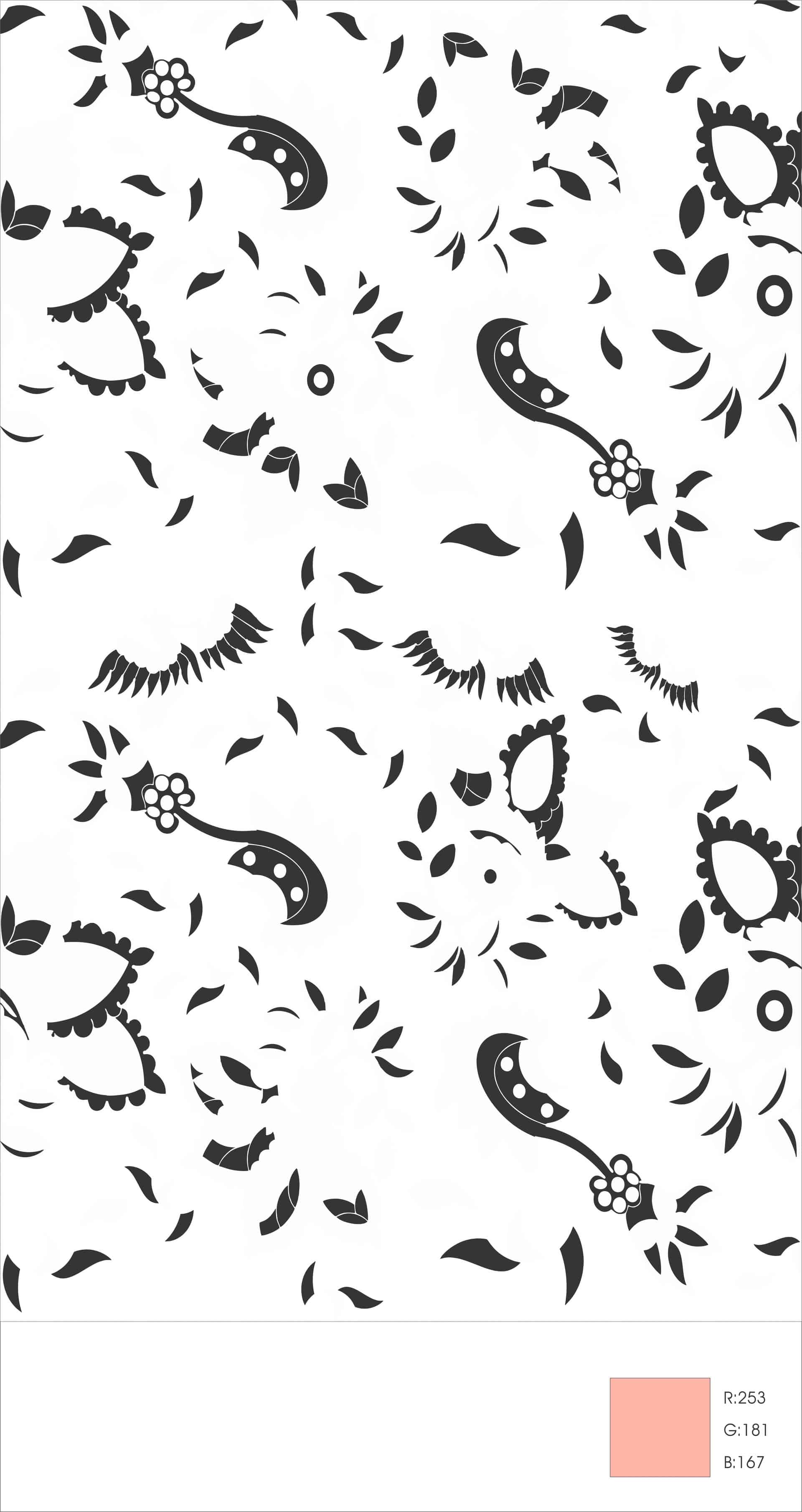 Living Coral Seamless Batik Motif For Mass Production (fabric screen ...