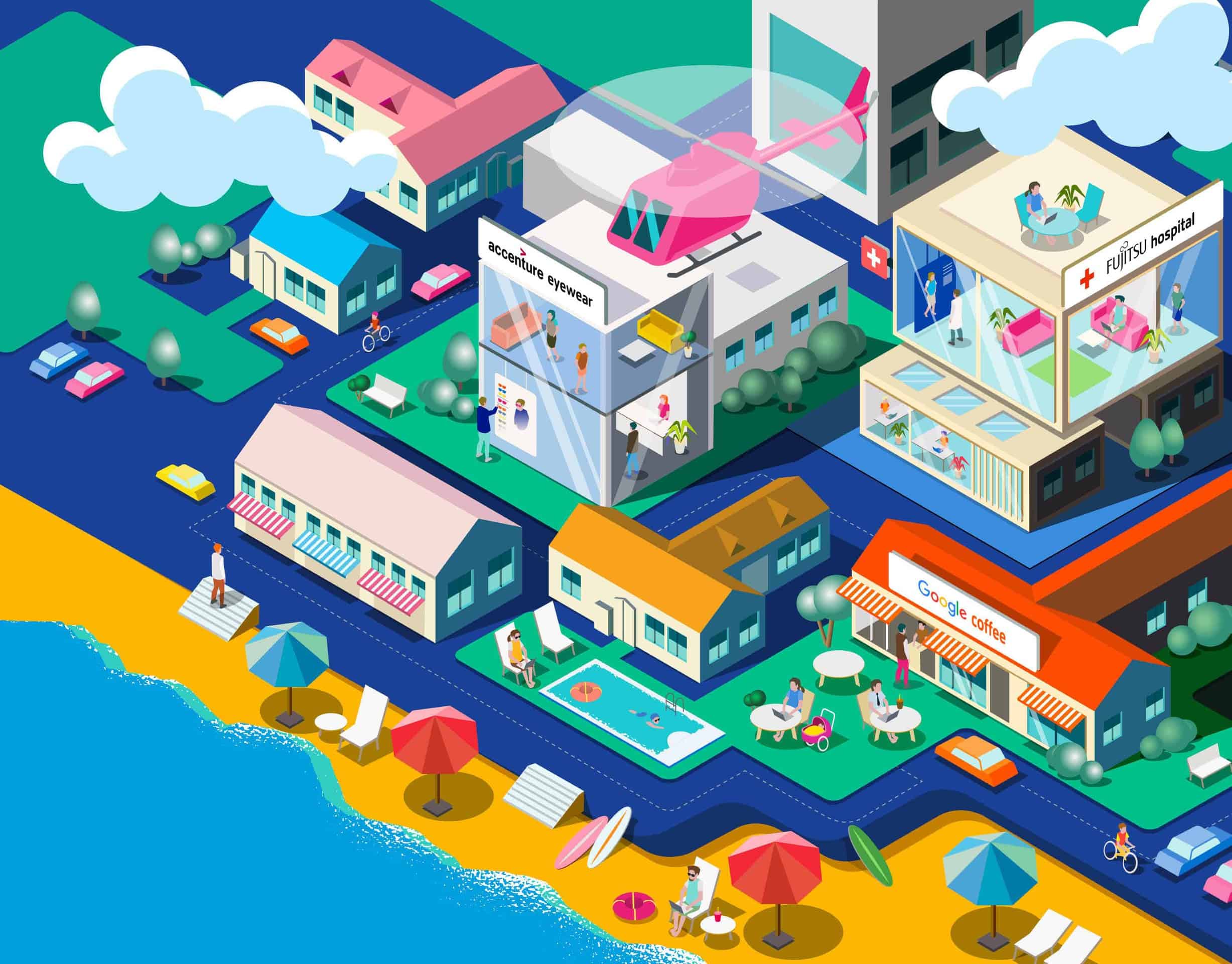 CITRIX FUTURION: Illustration for CITRIX, C-Tomorrow, a city of the ...