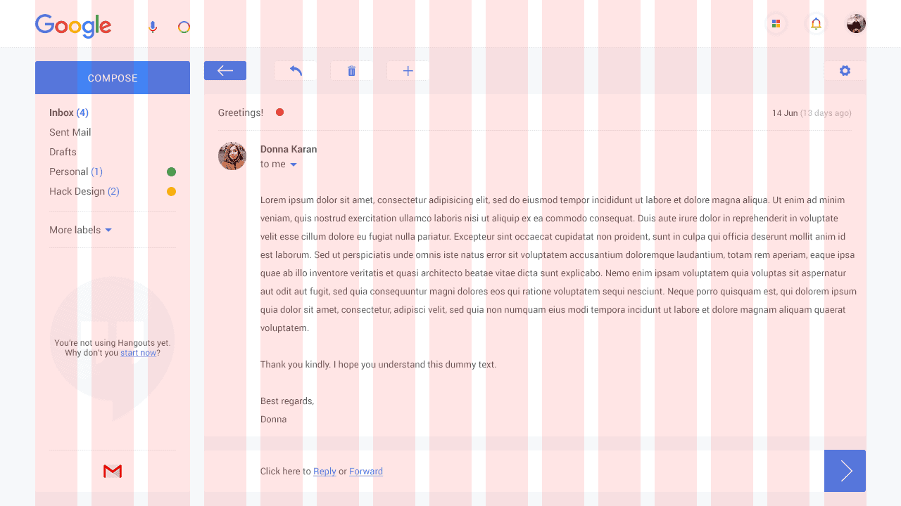 Gmail Redesign Concept | Design Ideas