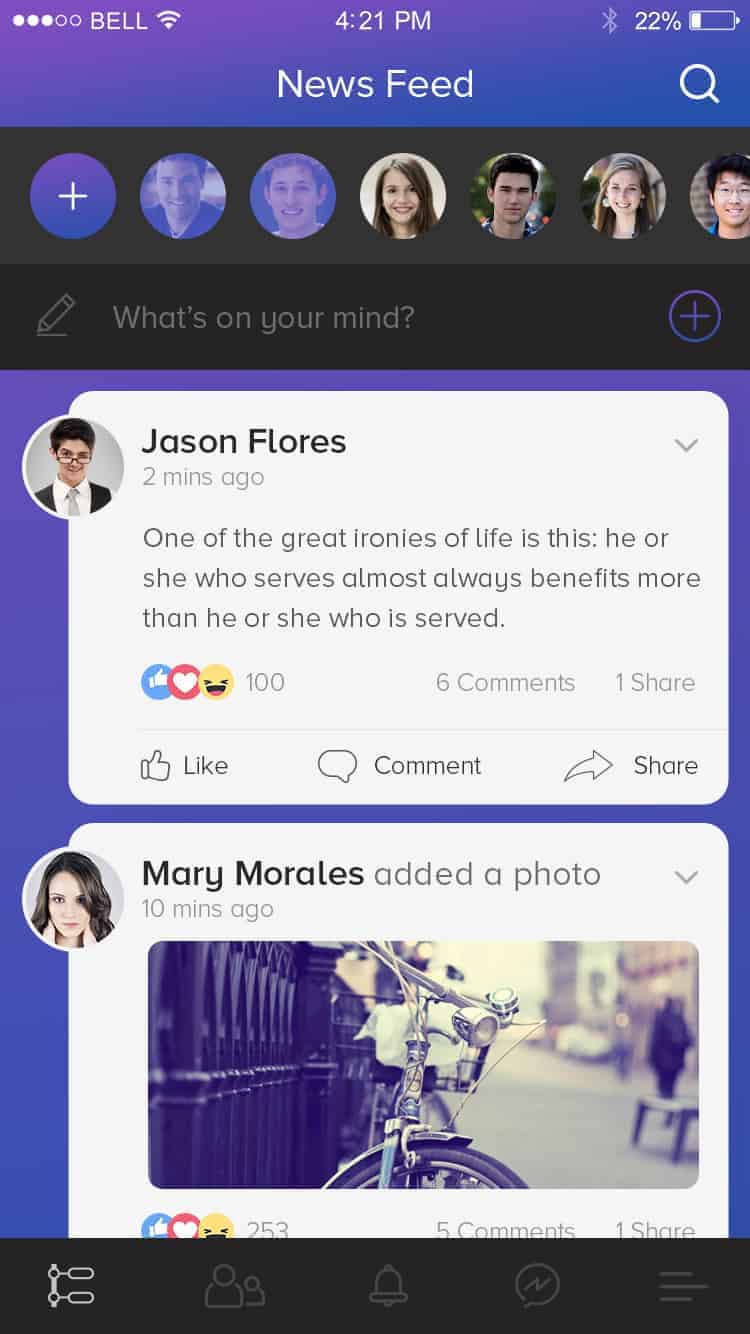 Facebook Redesigning Concept | Design Ideas