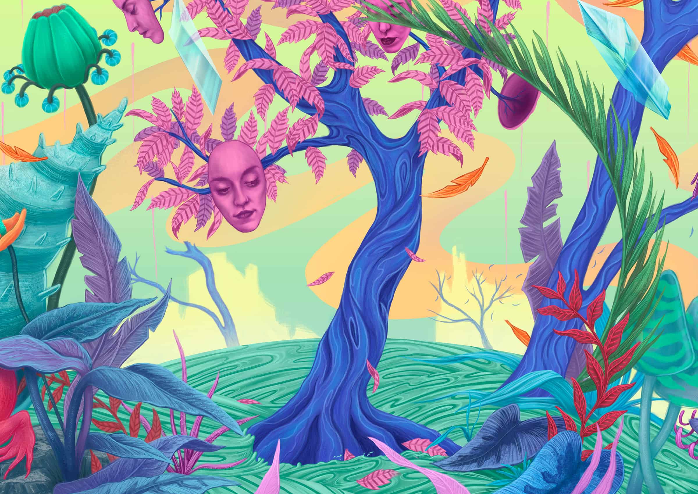 Garden Of Echoes Artistic vinyl | Design Ideas