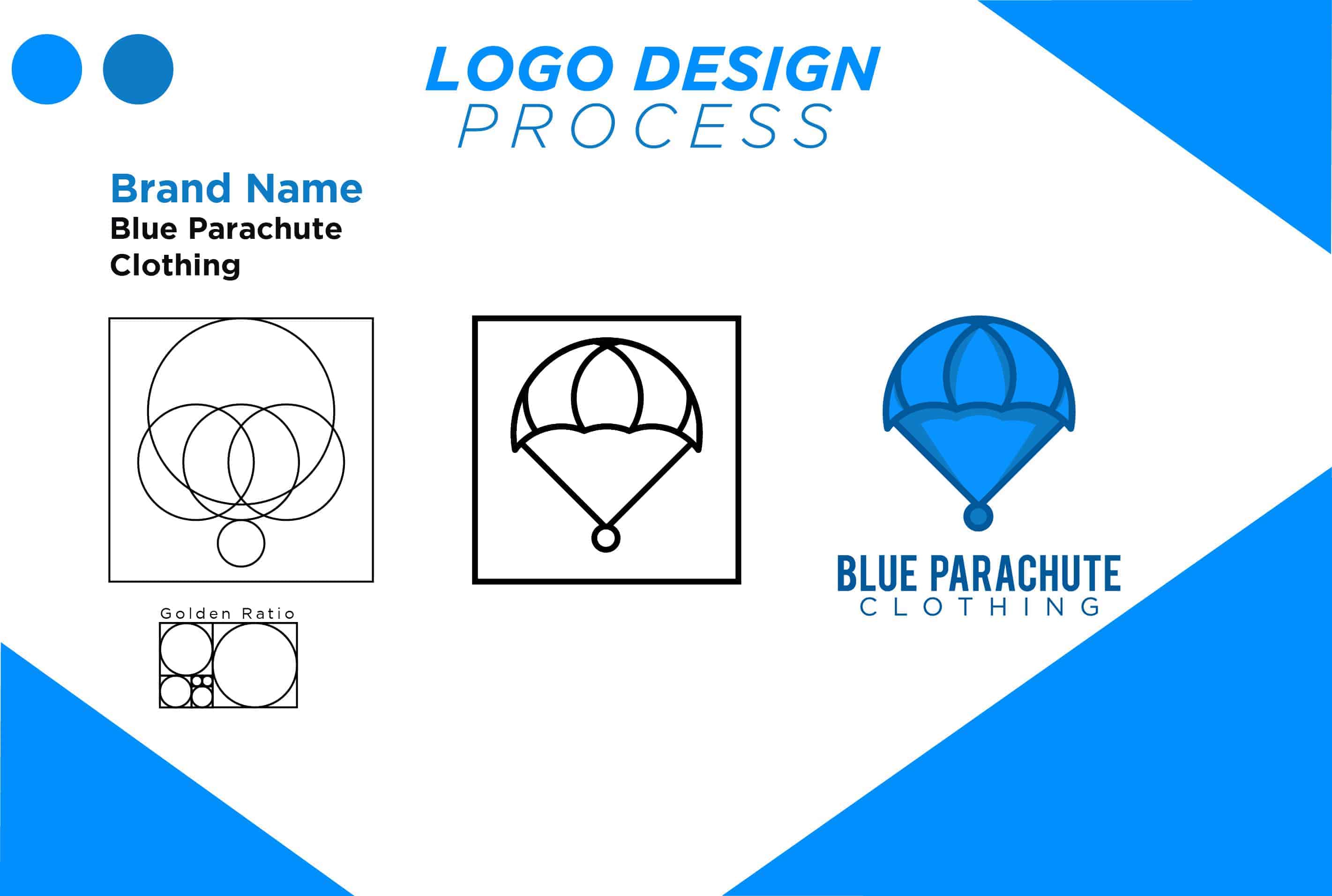 Blue Parachute Clothing Brand Logo | Design Ideas