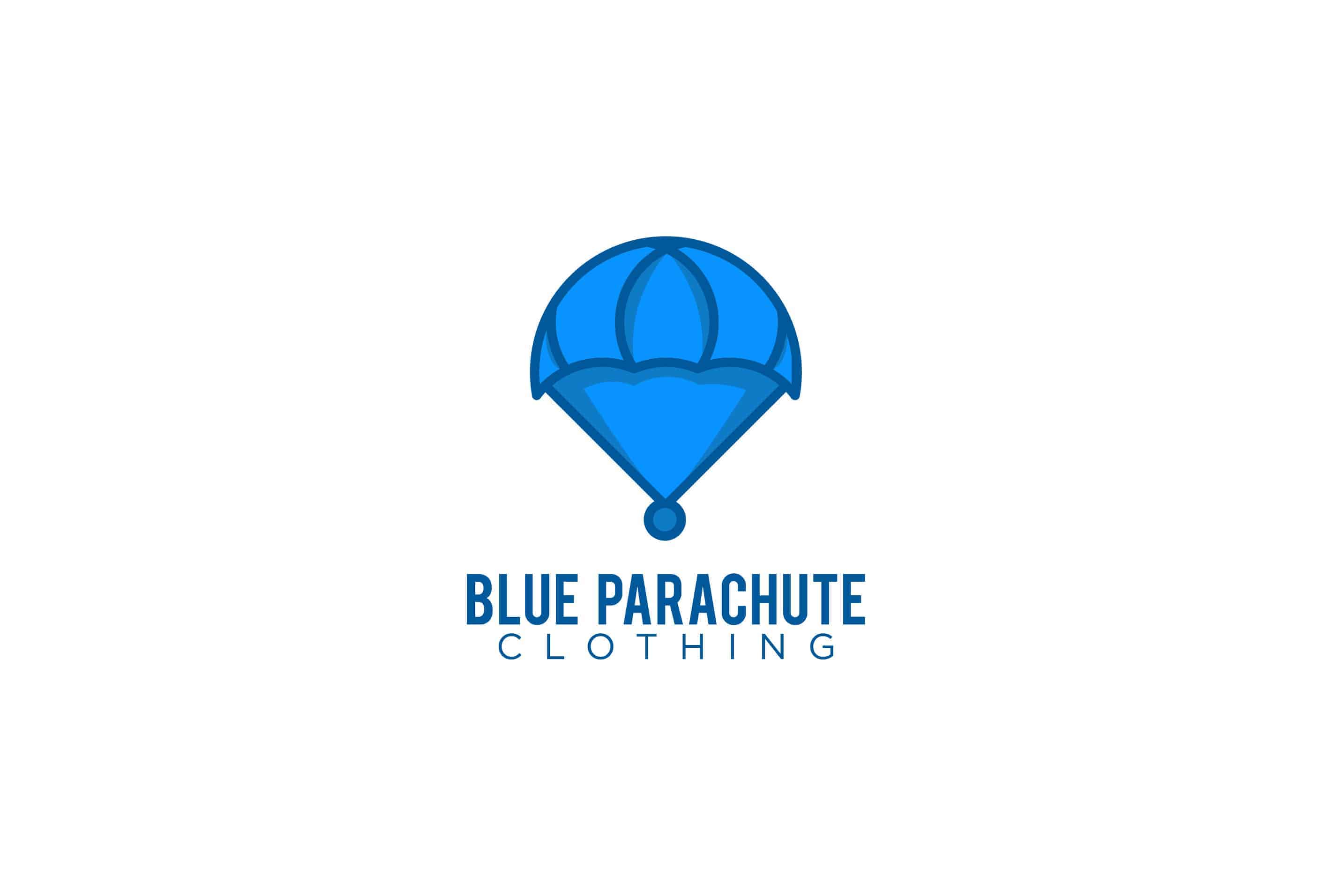 Blue Parachute Clothing Brand Logo | Design Ideas